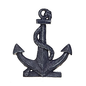 Ganz CB175498 Anchor Door Stop, 8-inch Height, Blue
