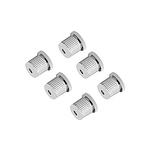 Bogart Guitar String Ferrules String Through Body Rear Mount Bushings String Caps for Fender Strat Tele Style Electric Guitar Chrome Set of 6Pcs.