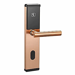 DHTDVD Red Color Sale Hotel Door Locks Security keyless Door Lock Swiping Card Door Lock for Hotel Home (Size : Right Inside)