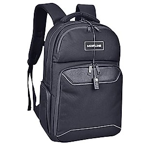 MZIPLINE Travel Backpack Bag - Smell Proof - Anti-Theft Business Laptop Backpack with Lock,Large Daypack Travel bags for College Men & Women (Black)