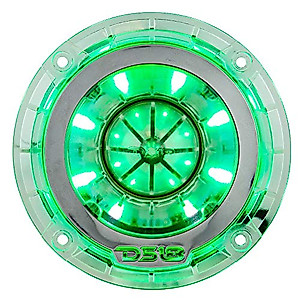 DS18 PRO-TW4L RGB Super Tweeter - 1.75", Polycarbonate Frame and Titanium Diaphragm, 560W Max, 280W RMS, 4 Ohms, Built in Crossover - PRO Tweeters are The Best in The Pro Audio Market (1 Speaker)