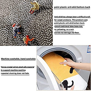 Ice Fire Basketball Home Décor Printed Large Area Rugs for Teen Boy Kids Bedroom Playroom, Non-Skid Rubber Back Indoor Floor Carpet Yoga Mat, Durable Hairless Crystal Velvet Living Room Sofa Floor Mat