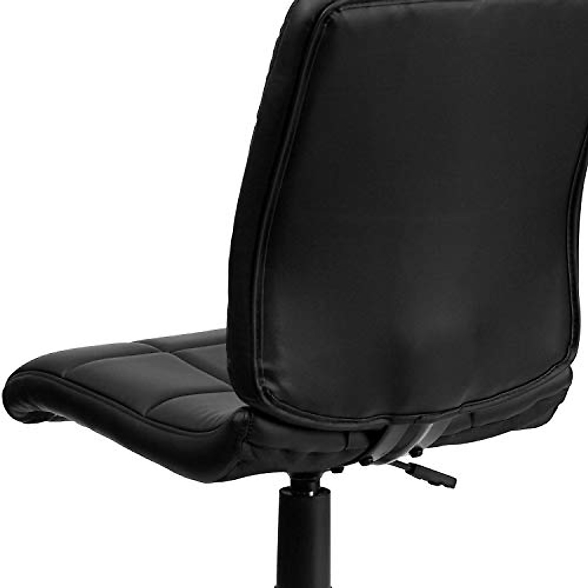 Flash Furniture Clayton Mid-Back Black Quilted Vinyl Swivel Task Office Chair