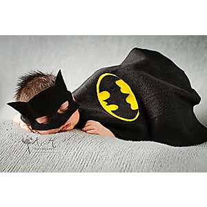 Bat Wrap Eye Mask Cloak Cape Full Set Costume for Newborn Baby Swaddle Infant Toddler Photography Props