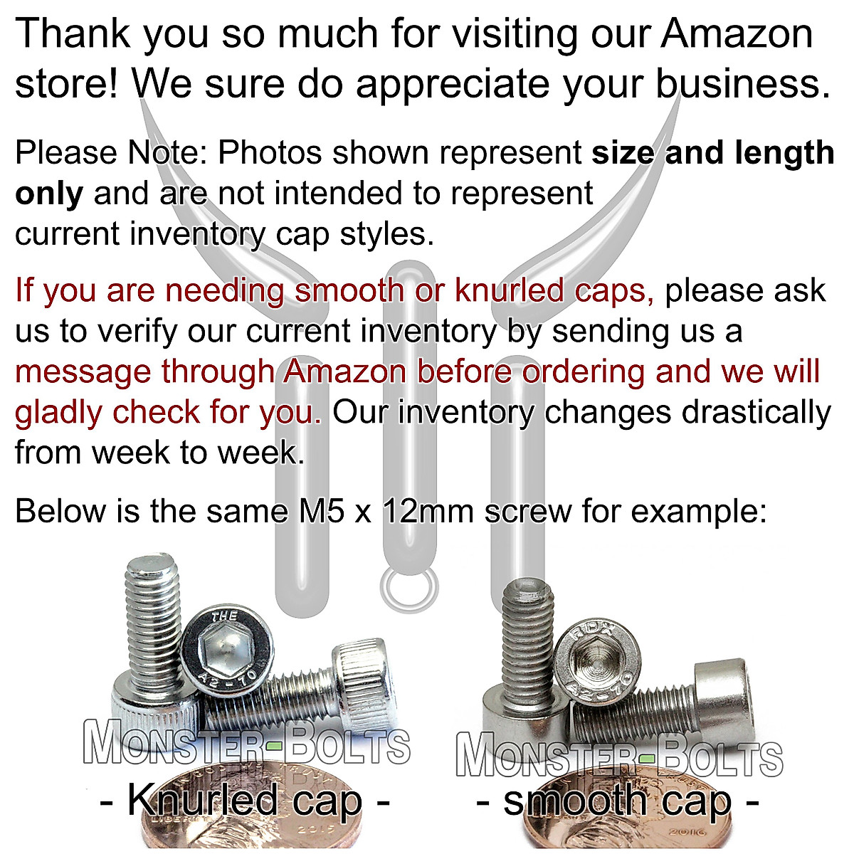 MonsterBolts - M2 x 10mm Socket Head Screws, DIN 912, A2 Stainless Steel, 20 Pack