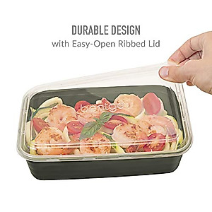 Bentgo Prep 1-Compartment Meal-Prep Containers with Custom-Fit Lids - Microwaveable, Durable, Reusable, BPA-Free, Freezer and Dishwasher Safe Food Storage Containers - 10 Trays & 10 Lids (Mint)