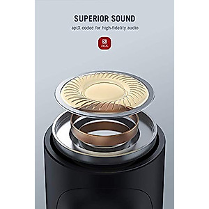 Wireless Bluetooth Headphones, Ipx5 Waterproof Wireless Earbuds, Cvc6.0 Noise Canceling Headphones with Microphone, Suitable for Outdoor, Running, Gym -X5/Black