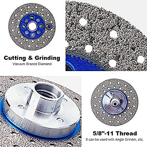 4" Tile Grinding Blade Porcelain Tile Saw Blade with Arbor 5/8"-11 for Cutting and Grinding Granite Marble Tiles