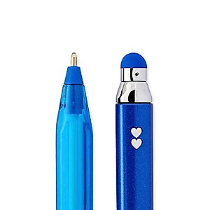Paper Mate InkJoy 2 in 1 Stylus Ballpoint Pens, Medium Point, Blue, Box of 12