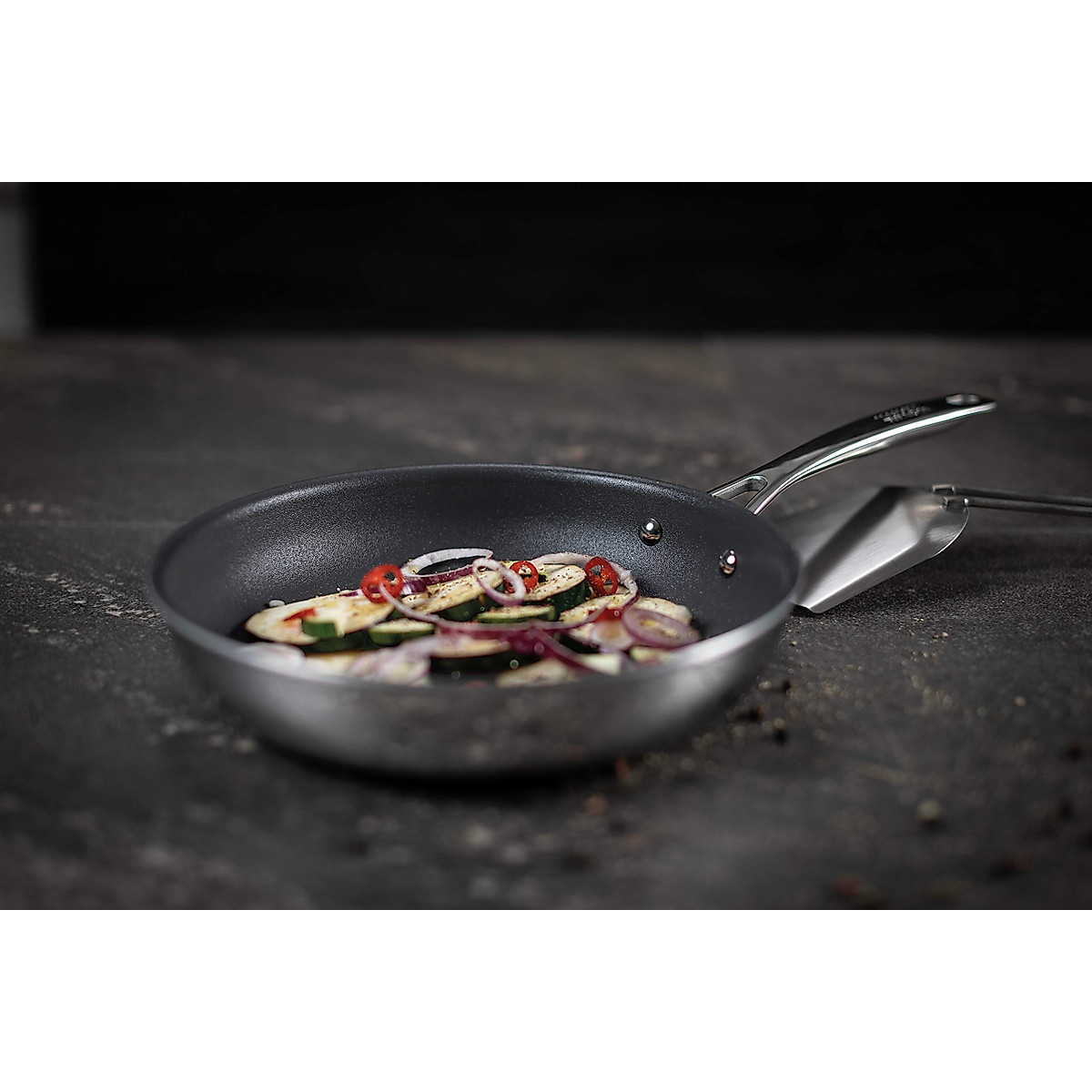 Kuhn Rikon Peak Oven-Safe Non-Stick Induction Frying Pan, 12 inch/30 cm, Silver