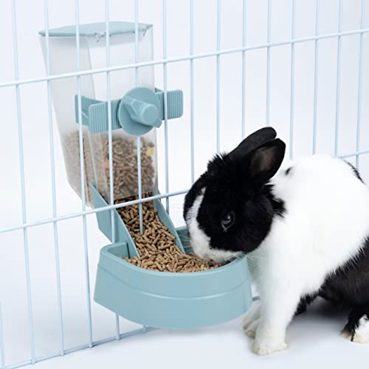 RUBYHOME Pets Food Hanging Bowl for Crates & Cages Hanging Pet Cage Feeder for Small Animals Cats Puppies Ferrets Rabbit Automatic Feeder