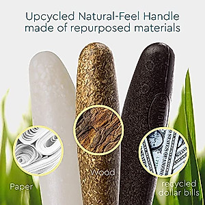 RADIUS Toothbrush Source Floss Brush BPA Free & ADA Accepted Improve Gum Health & Reduce Gum Issues - Medium - Starch - Pack of 1