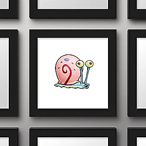 Trends International Gallery Pops Nickelodeon SpongeBob SquarePants - Gary Wall Art Wall Poster, 12" x 12", Black Framed Version