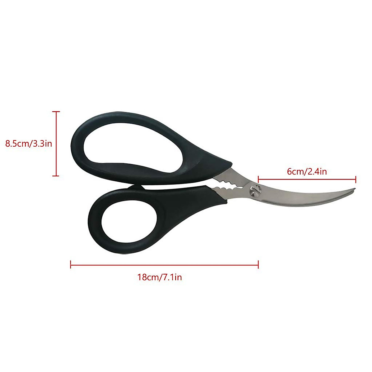 Shrimp Deveiner Scissors Tool, Shrimp Deveiner Cleaner - Seafood Scissors, Lobster Shrimp Scissors Tool, Lobster, Crawfish, Prawns Deveiner Scissors, Crab Leg Cracker, Pack of 2