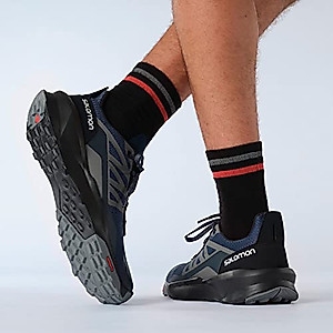 Salomon Patrol Hiking Shoes for Men Climbing, Mood Indigo/Black/Quiet Shade, 12