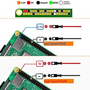 iUniker Raspberry Pi 4 Fan ABS Case with Cooling Fan, Heatsink, Simple Removable Top Cover for Pi 4 Model B/ 4B