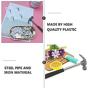 Garneck 5PCS Mini Claw Hammer Rubber Handle Household Carpet Wall Nail Remover With Non-Slip Shock Absorber For Home