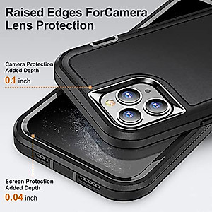 IDweel iPhone 11 Pro Max Case with Build-in Kickstand,Heavy Duty Protection Shockproof Anti-Scratch Rugged Protective Durable Case Hard Cover for iPhone 11 Pro Max 6.5 Inch,Black