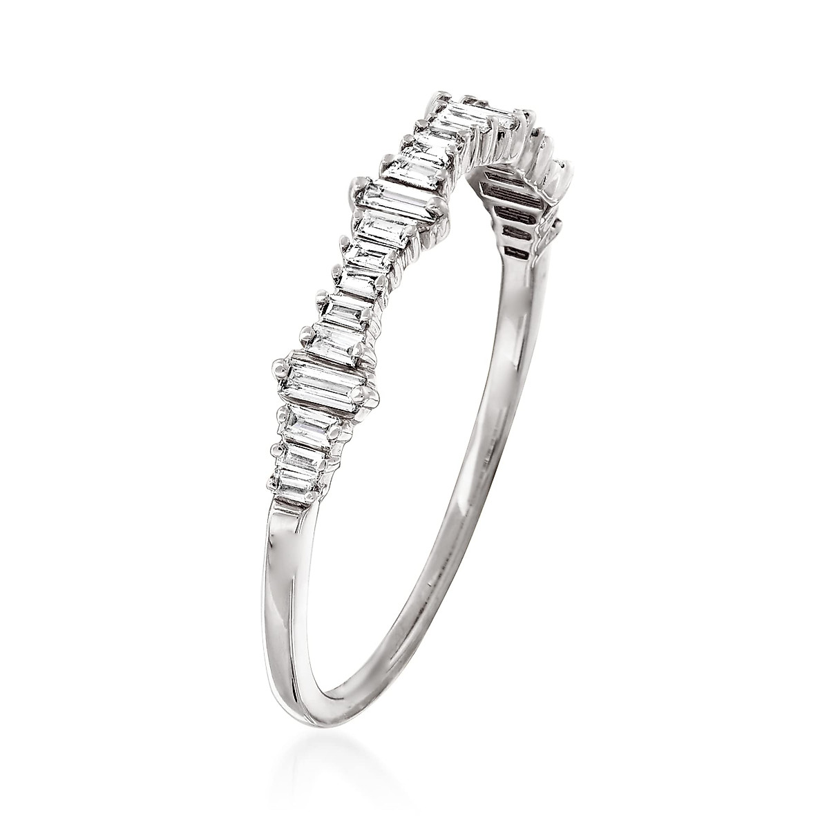 Ross-Simons 0.20 ct. t.w. Baguette Diamond Ring in 14kt Gold