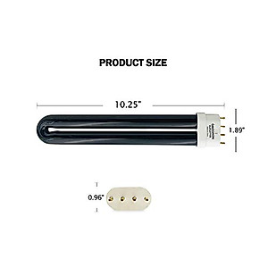 DAJOORON 24W (B24B) Replacement Bulb for Stinger BK300, BK500, Size:1.89" L x 0.96" W x 10.25" H