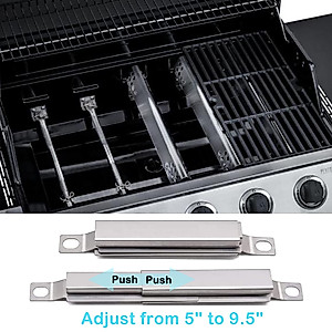 SUONA Grill Replacement Parts for Charbroil Performance 5 Burner 463347518 463347519 463335517 463342119 463347418 G470-0004-W1 G470-0004-W1A G470-0002-W1 Cooking Grate Heat Plates Burner Tube Kit