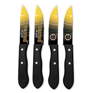 Sports Vault NHL Boston Bruins Steak Knive Set, 9.75"