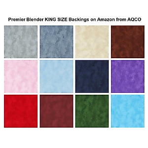 Premier Quilt Backing, King, Seamless, Blender Scuba Blue, 108"x108", by AQCO