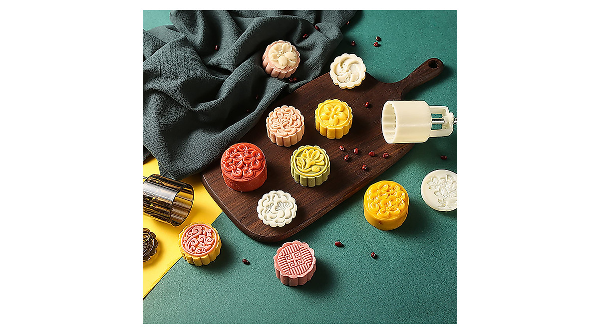 Moon Cake Mold Set - DIY Baking Tool for Festivals