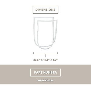 GE Appliances WR24X10294 Refrigerator Door Gasket (White)