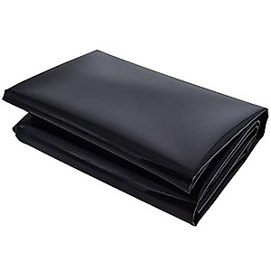 4FT X 7FT Small Pond Liner 20-Mil Durable HDEP Plastic Black Pond Skins for Koi Fish Ponds, Waterfall, Stream, Outdoor Fountains, and Water Gardens of Many Shapes