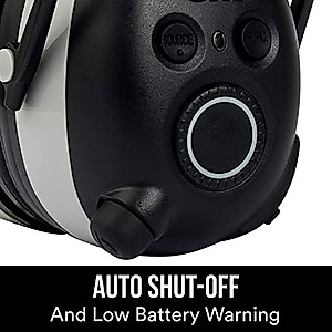 3M WorkTunes Connect + AM/FM Hearing Protector with Bluetooth Wireless Technology, Ear protection for Mowing, Snowblowing, Construction, Work Shops