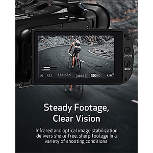 Canon XA70 Pro Camcorder 1” 4K UHD CMOS Sensor, Dual-Pixel CMOS AF, 15x Optical Zoom, 600x Digital Zoom, Image Stabilization, HDMI, USB Live Streaming, Time Stamp On-Screen Disp. Recording, XLR inputs