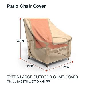 EmpirePatio Classic Nutmeg Outdoor Patio Chair Cover, 39" H x 37" W x 41" Deep