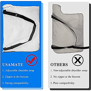 530095564 Blower Leaf Vacuum Bag - for Husqvarna Craftsman Poulan Pro Poulan Weed Eater Roper Sears Rally EHP & Yard Pro 530095599 Leaf Vacuum Bags Bottom Zippered Design- 2 Pack