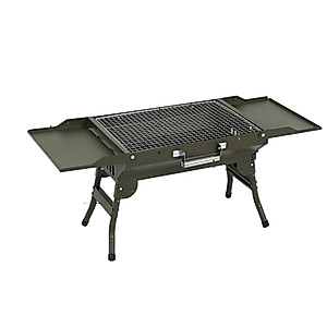 TAMYID Charcoal Grills, Collapsible Portable Grill Camping Outdoor Portable Charcoal BBQ Grill Cooking Utensils Party Cooking Tools Portable Grill