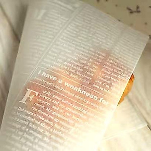 Suiwen 150pcs Newsprint Parchment Paper Baking Sheets, 22x25cm Non-Stick Precut Baking Parchment, Wrapping Tissue for Food Basket, Suitable for Baking Air Fryer and More (White Letter)