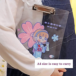 Clipboard Cute A4 Board Clip Writing Splint Board Office Folder Board Office Stationery Exam Folder Filing Products for School (Color : 3)