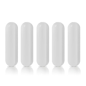 Stir Bars，5 Pcs 10mm(0.4 inch) PTFE Magnetic Stirrer Mixer Stir Bar,White Color,Laboratory Bar,Stir Plate Bar