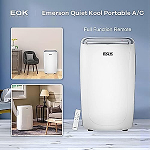 Emerson Quiet Kool 3 in 1 SMART Portable Air Conditioner, Dehumidifier & Fan | Wifi and Voice Control | Amazon Alexa, Google Home | for Rooms up to 300 Sq.Ft | EAPC5RSC1