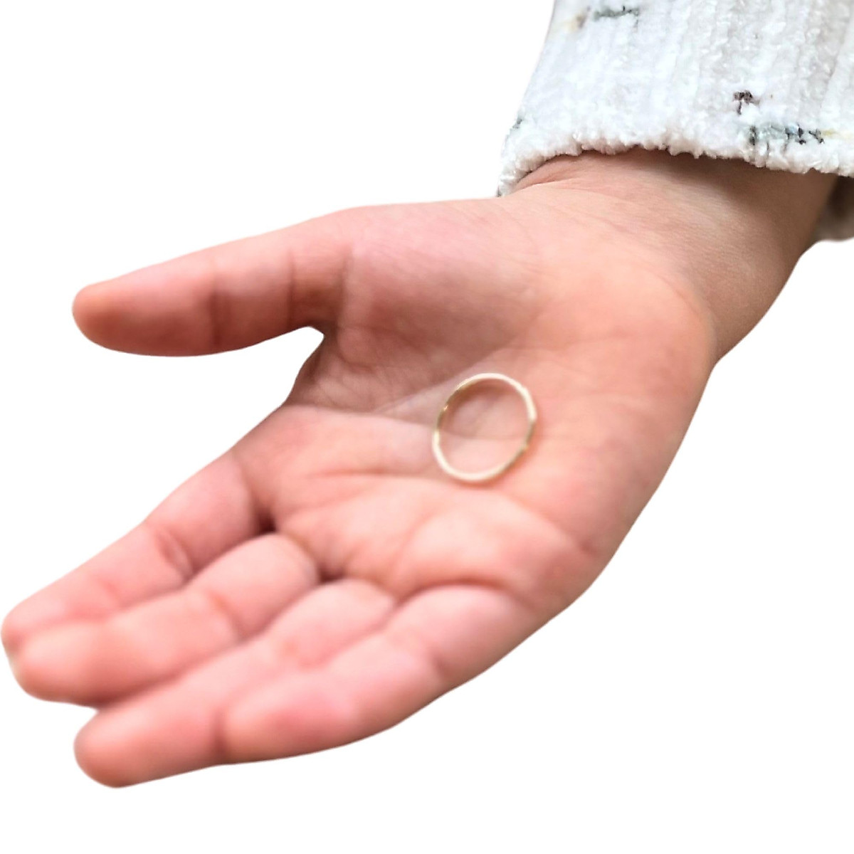 Baby Stacking Rings, Baby Girl or Boy Jewelry 14k Gold, Keepsake for Baby Girl, Baptism Gifts for Kids or Children (Ring Size 2)