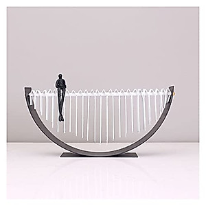 SDGH Model Room Study Porch Metal Character Decoration Bookcase Light Luxury Soft Decoration