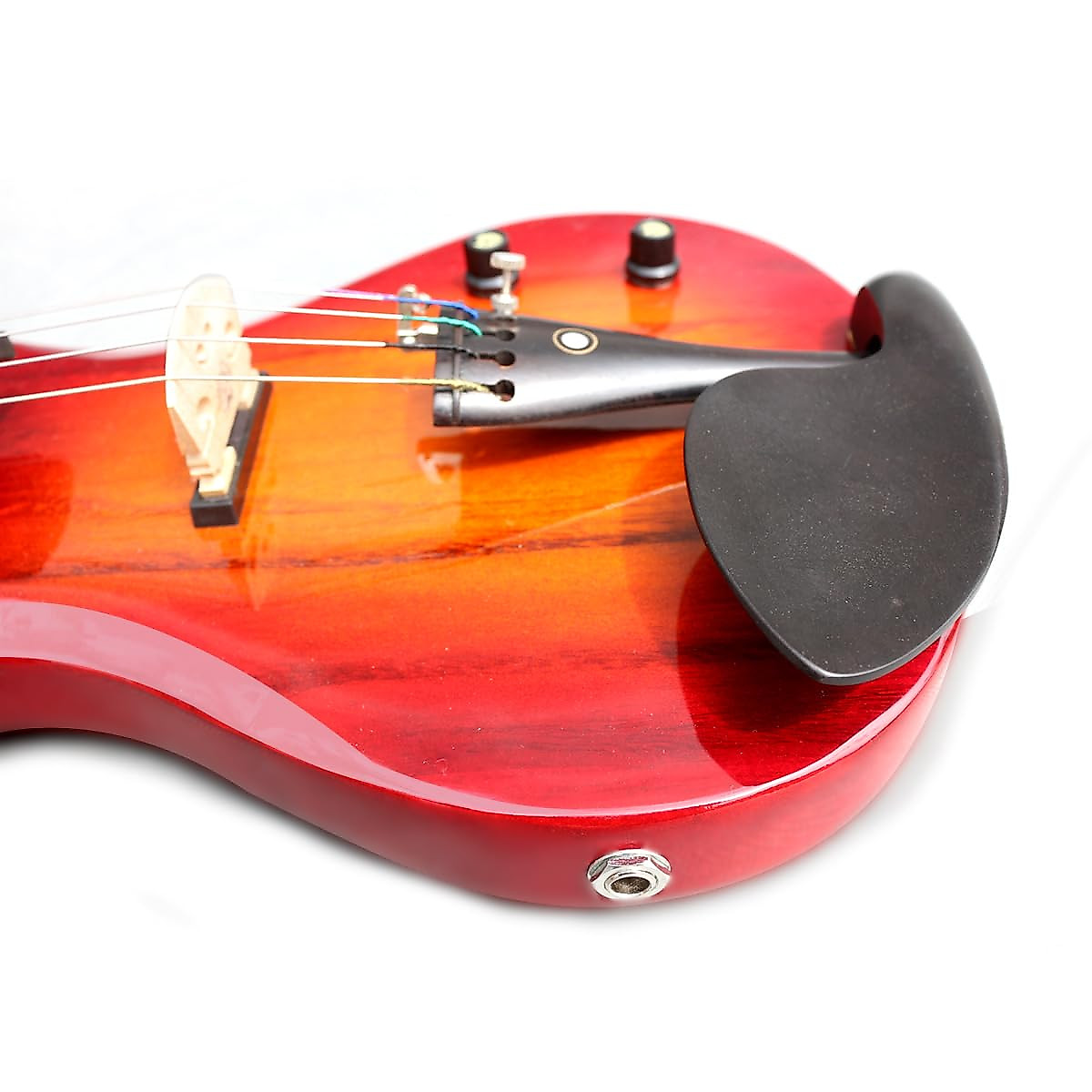 Vetimobato Electric Viola 16 inch Full Size Solid Wood Ebony Accessories with Viola Case & Viola Bow & AUX cable & Headphone (5 String)