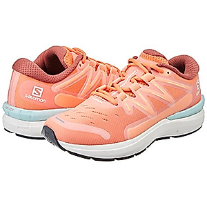 Salomon Sonic 4 Confidence Running Shoes for Women, Persimon/White/Ebony, 9