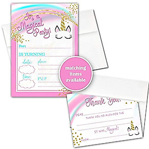 Unicorn candy bar wrappers - Set of 20 - Gold foil included - Girl Birthday Party - Baby Shower