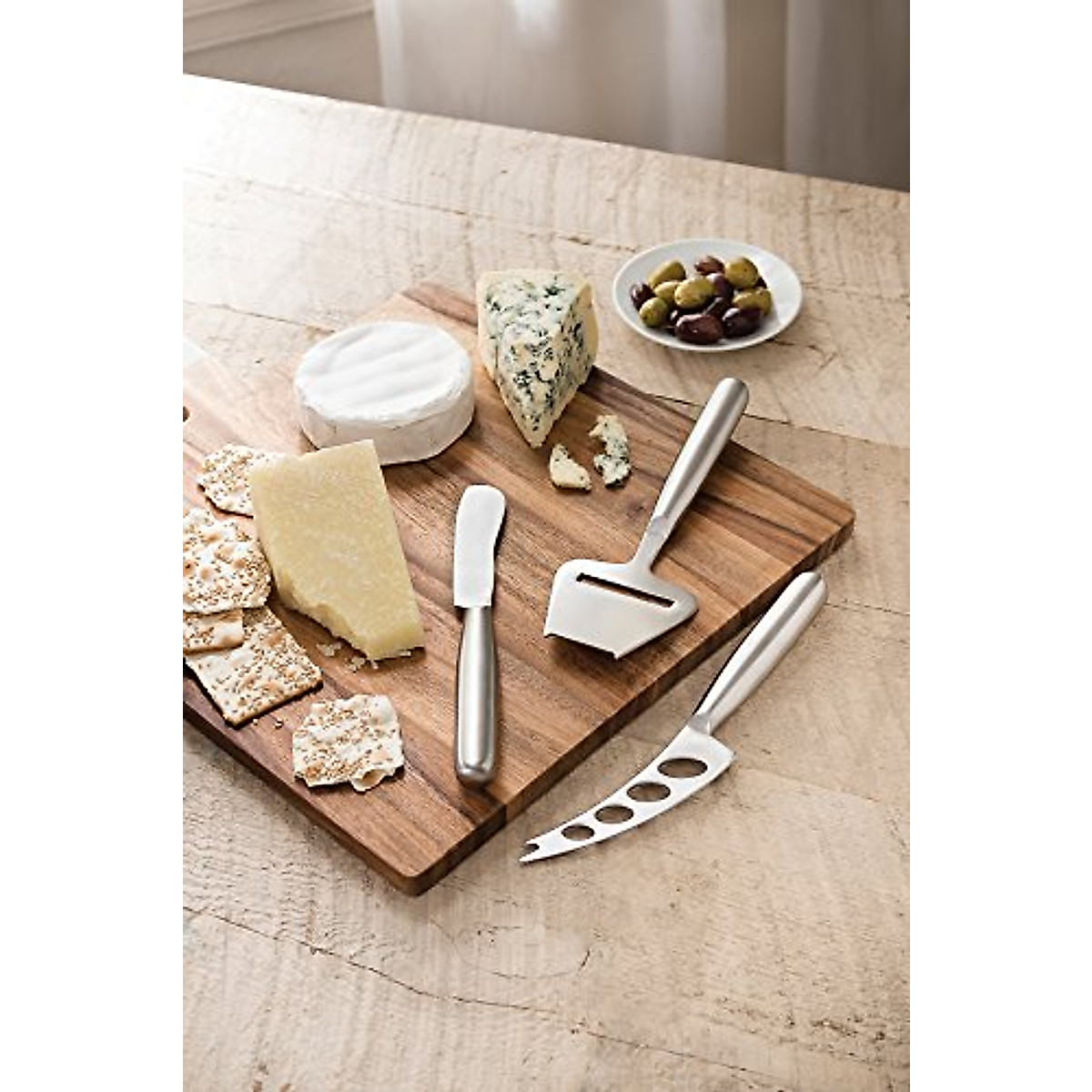 Fox Run Cheese Knife Set, 9.37 x 2.953 x 0.67 inches, Metallic,10690