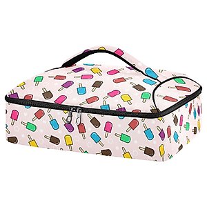 Kcldeci Insulated Thermal Food Carrier Insulated Casserole Carrier for Hot or Cold Food,Ice Cream (2) Insulated Tote Bag for Potluck Cookouts Parties Picnic,Lasagna Lugger