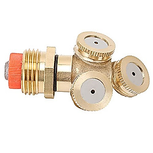 High Pressure Irrigation Nozzle, 2PCS Watering Spray Head Easy Installation G1/2 3 Hole Save Water for Garden for Greenhouse for Lawn