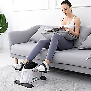 Mini Exercise Bike TODO Pedal Exerciser Foot Peddler Portable Therapy Bicycle with Digital Monitor