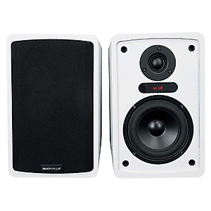 Rockville ELITE-5W White 800 wat Home Audio 5.25 inch Bluetooth Bookshelf Speakers