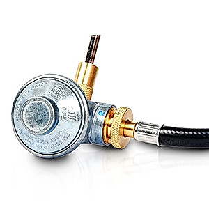 GasSaf 5 FT Propane Adapter Hose with Griddle Regulator, Griddle Gas Conversion Kit for Blackstone 17”, 22” Tabletop Griddles and Blue Rhino Razor Griddle